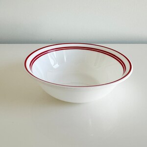 Classic Cafe Red Stripe Corelle Dinnerware Plates & Bowls Mixed Lot by ...