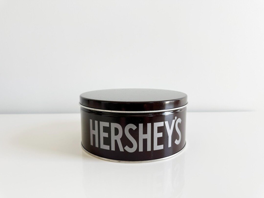 Hershey's Chocolate Brown Round Tin Vintage - Etsy