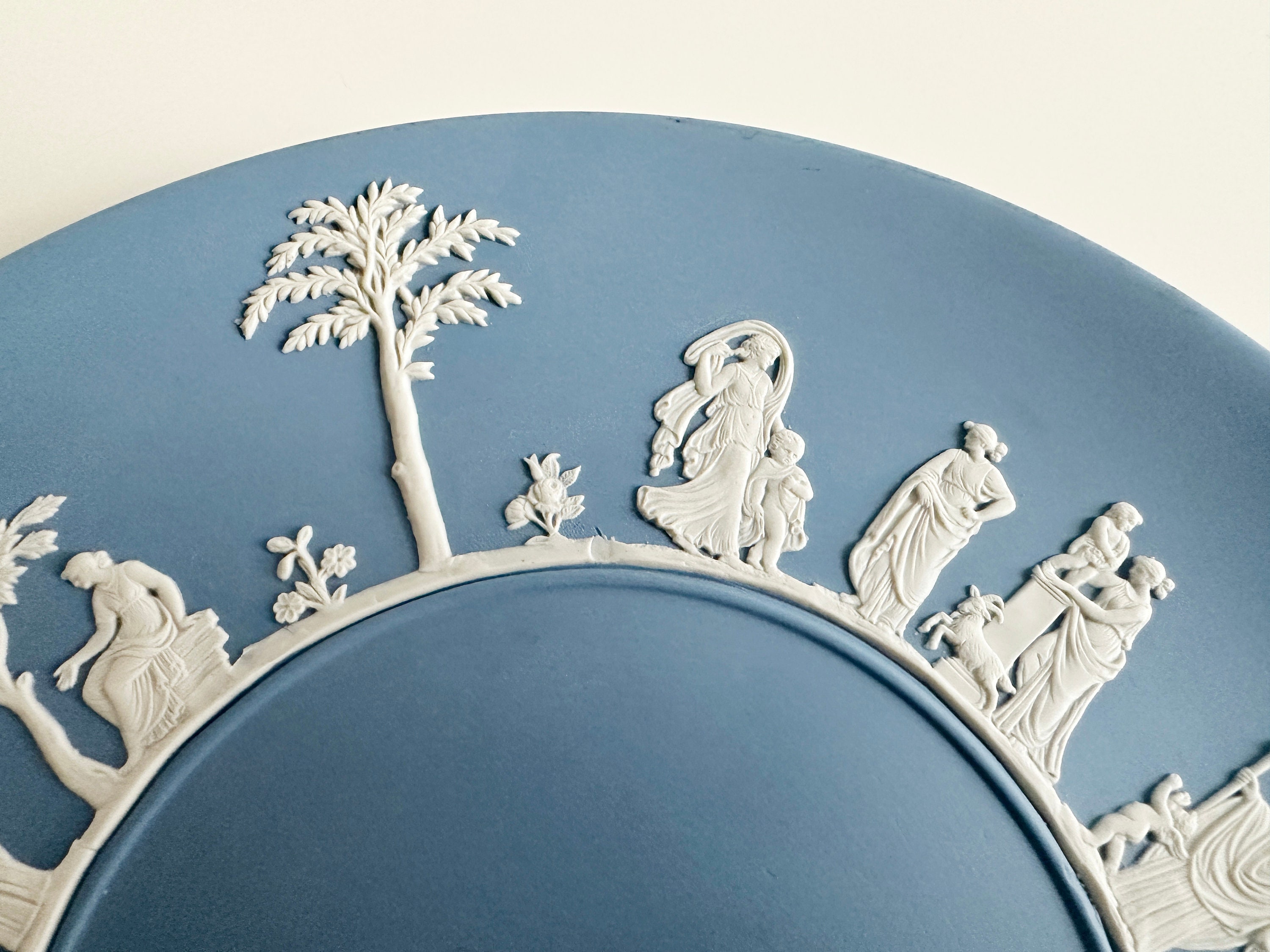 Blue Wedgwood Jasperware 9 Cake Plate Vintage 1950s - Etsy