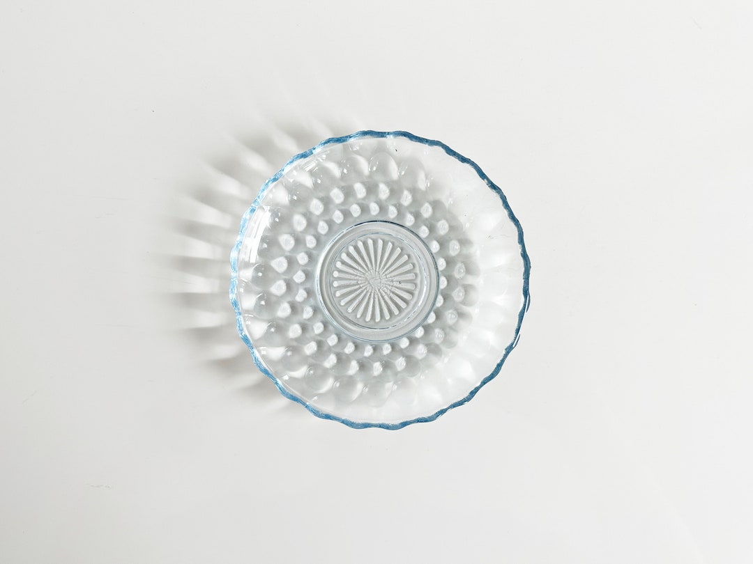 Pale Blue Bubble Burple Inspiration Depression Glass Dinnerware Plate ...