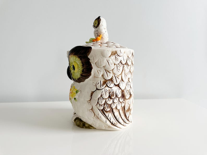 Vintage Owl Cookie Jar With Winking Owl Lid Retro Ceramic Japan 970s - Etsy