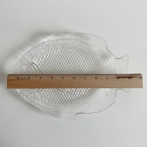 Anchor Hocking Pressed Glass Fish Plates Luncheon Dishes & 15" Platter ...