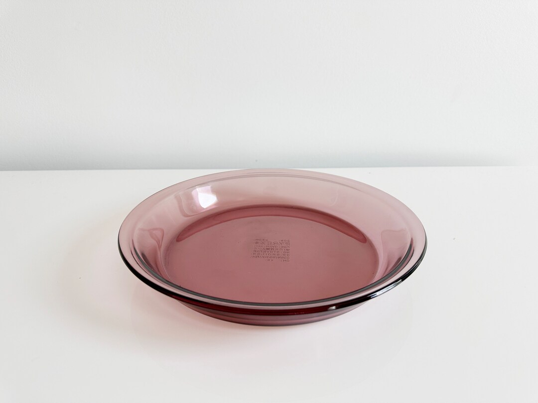 Cranberry Pink Pyrex Originals Glass 9" Pie Plate USA Vintage 1990s - Etsy