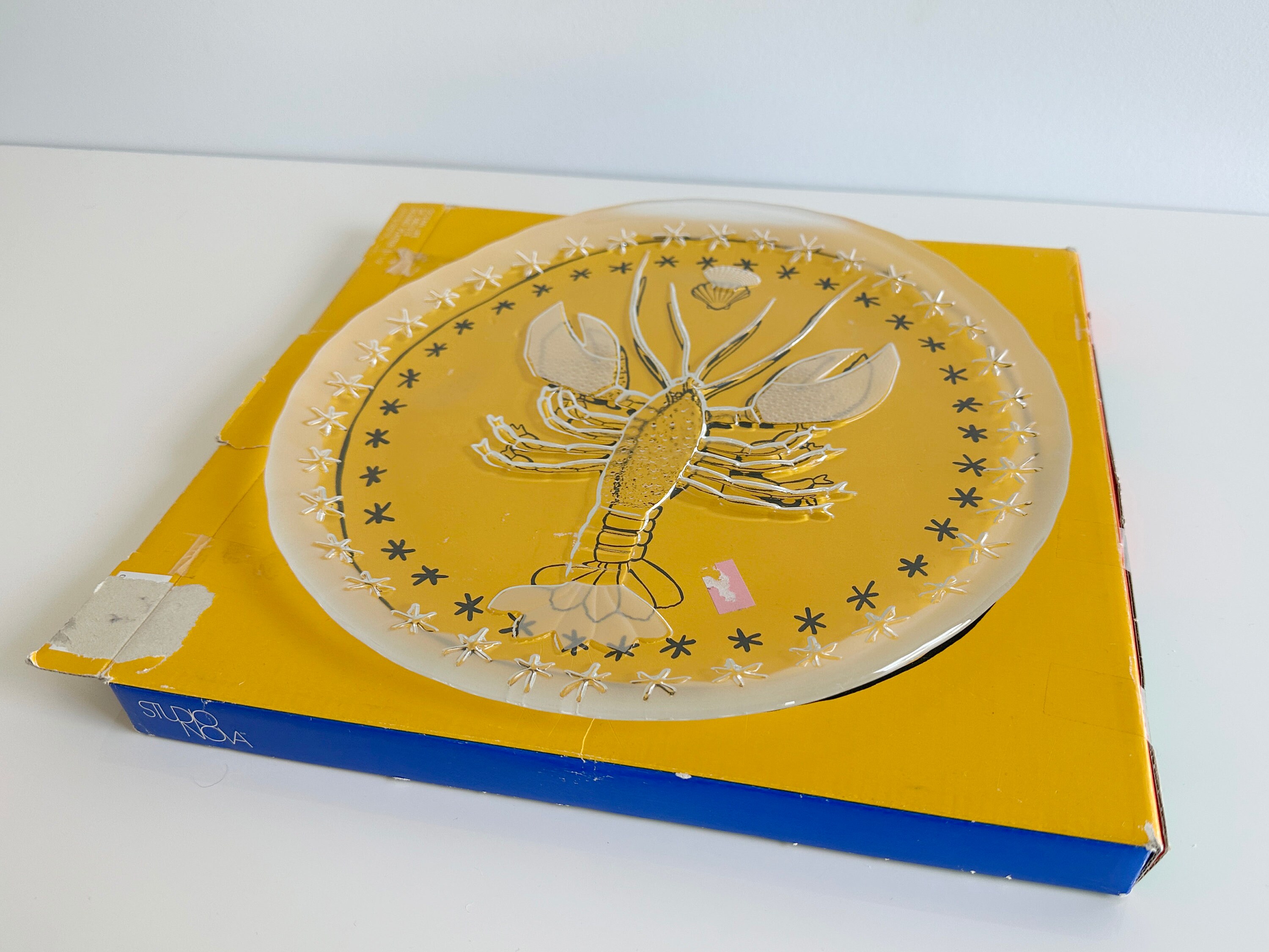 Ocean Life Lobster Glass Platter 11.5" Studio Nova Mikasa Germany ...