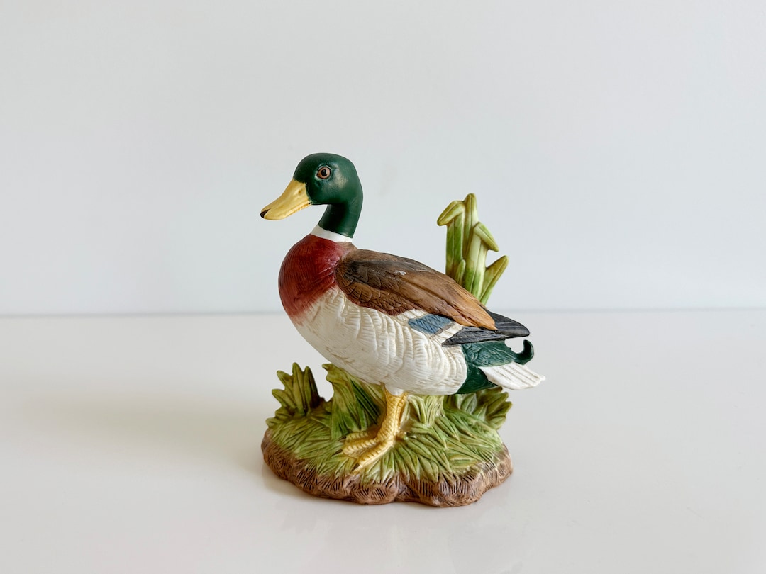Homco Mallard Duck Porcelain Figurine 1456 Taiwan Vintage - Etsy