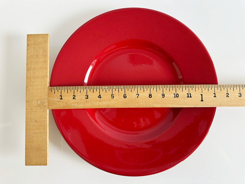 Cherry Red Round Serving Platter Charger by Waechtersbach Ceramic Fun ...