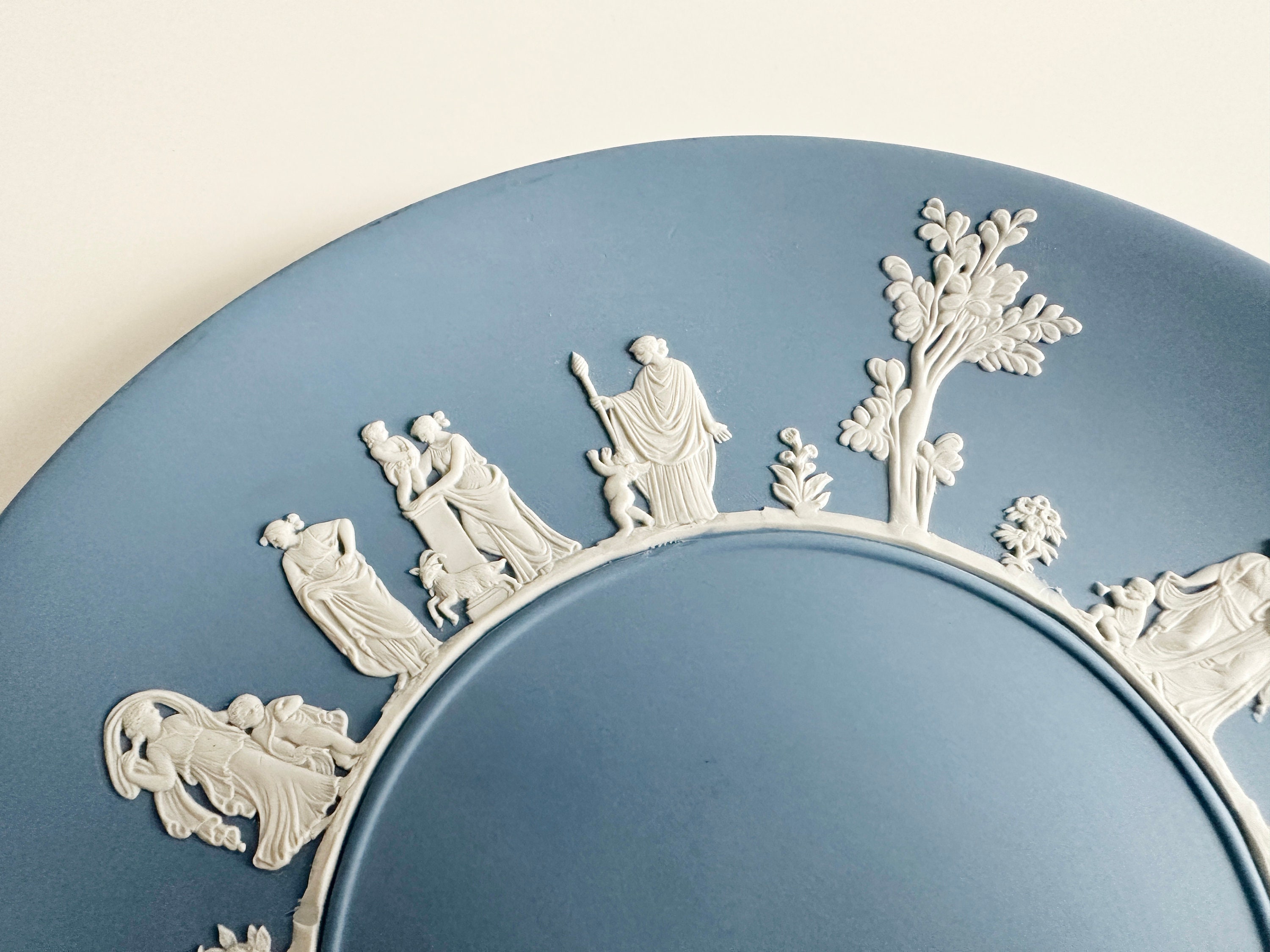 Blue Wedgwood Jasperware 9 Cake Plate Vintage 1950s - Etsy