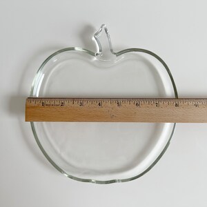 Orchard Clear Glass Apple Shaped Dinnerware by Hazel Atlas USA Vintage ...