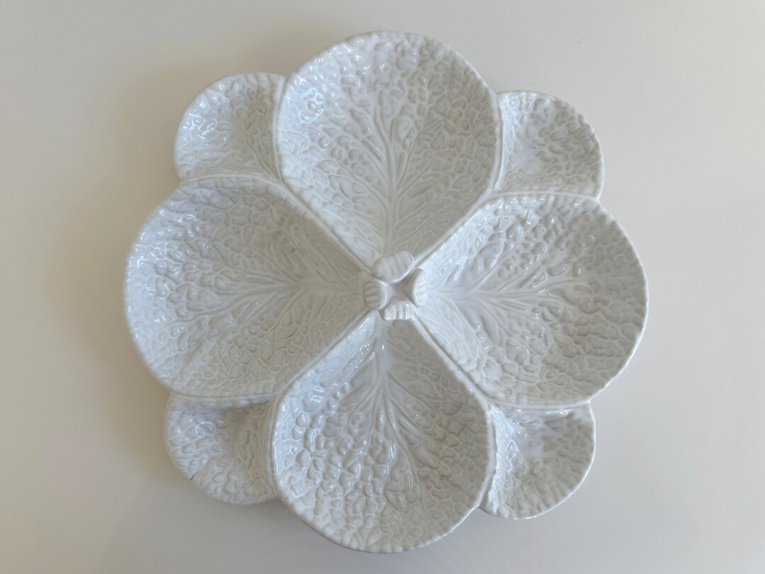 Majolica Cabbage Ware Leaf Serving Platter 12.5 by Subtil Ceramics ...