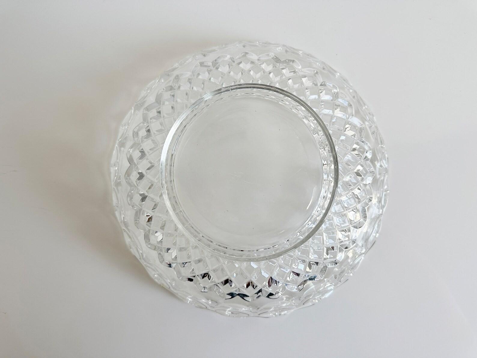Lace Edge Clear Glass Bowl Scalloped Rim Centerpiece Vintage 1960s - Etsy