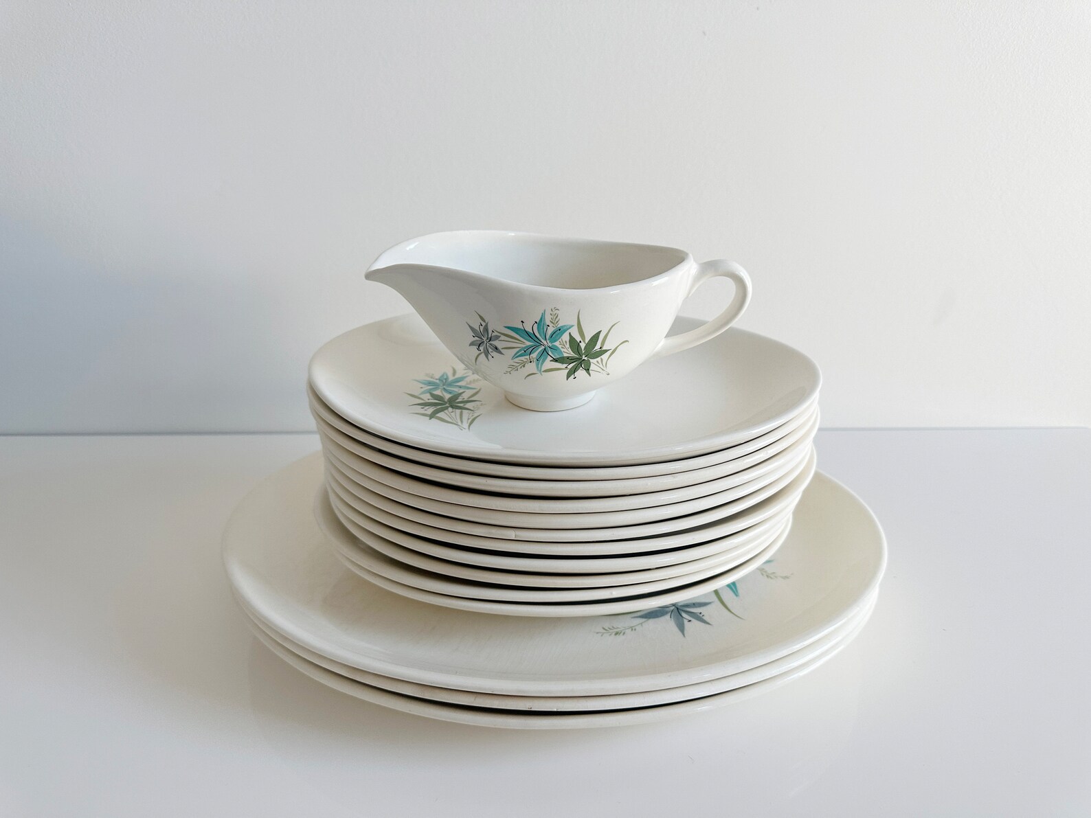 Tigerlily SAB76 Oval Dinnerware 15 Piece Mixed Lot by Sabin USA Vintage ...