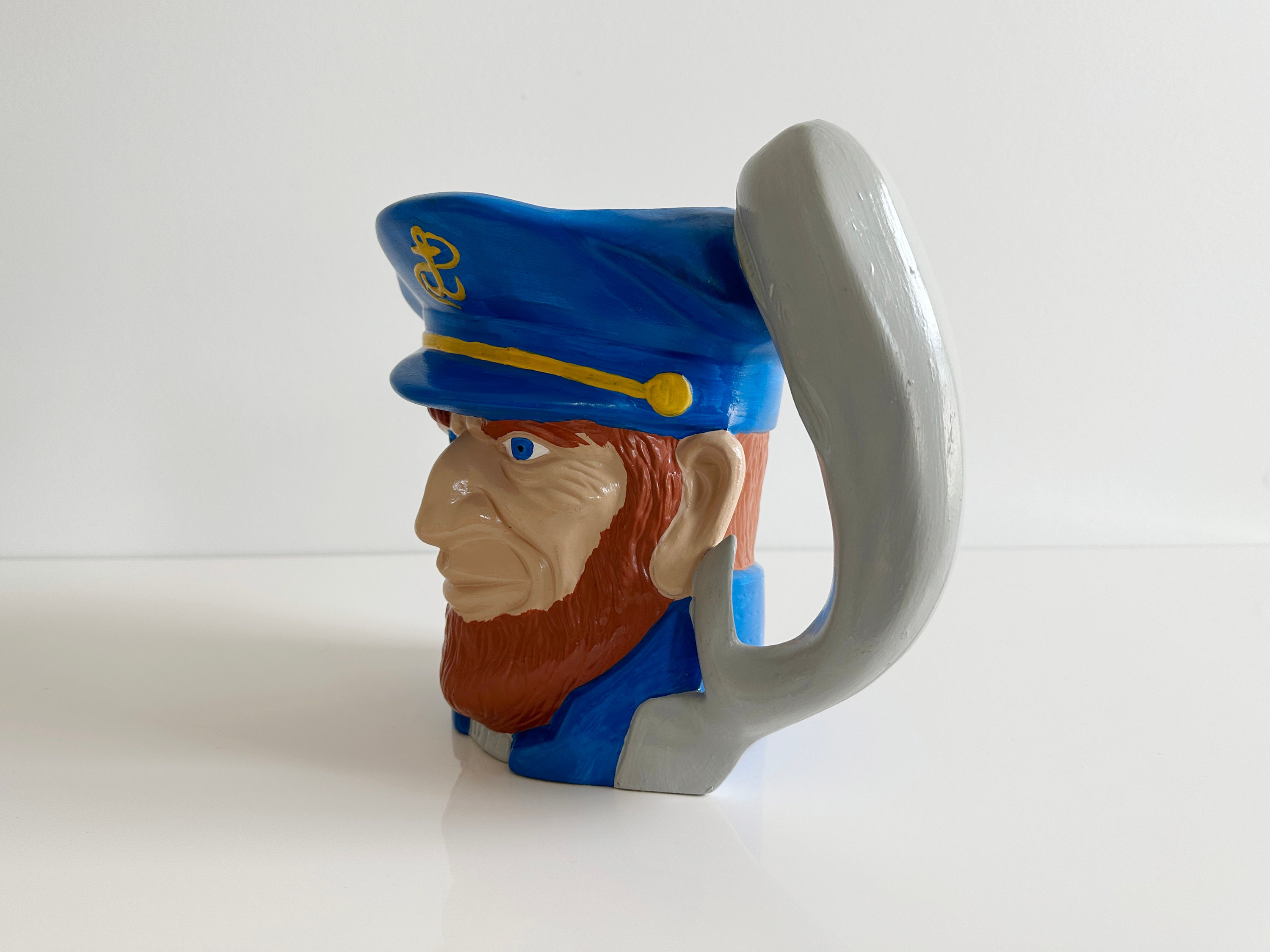 Captain Ahab Moby Dick Nautical Mug Planter Ceramic Mold Vintage - Etsy