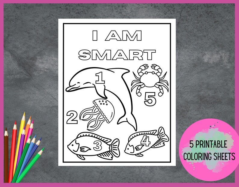 Coloring Pages for Kids 3-6 Years Old, Affirmation Coloring Pages for ...