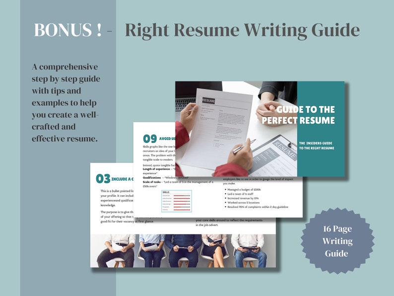 ATS Friendly Curriculum Vitae Simple CV Resume Template - Etsy