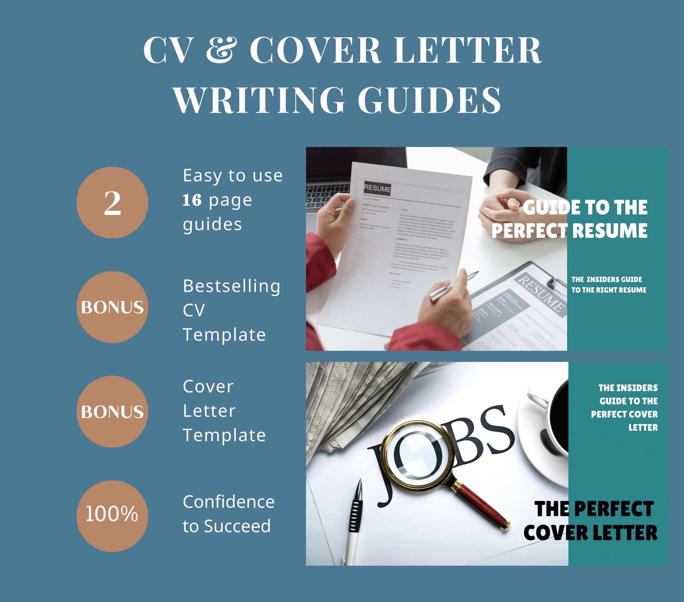 CV and Cover Letter Writing Guide Curriculum Vitae How to - Etsy