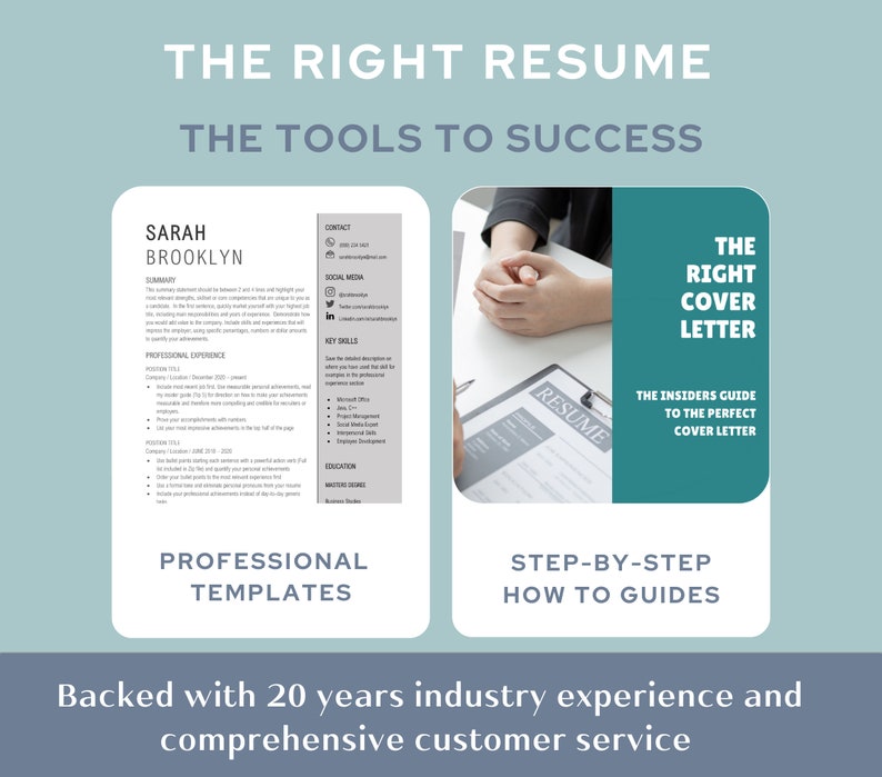 Simple Resume Cover Letter Template, CV Cover Letter Word, Professional ...