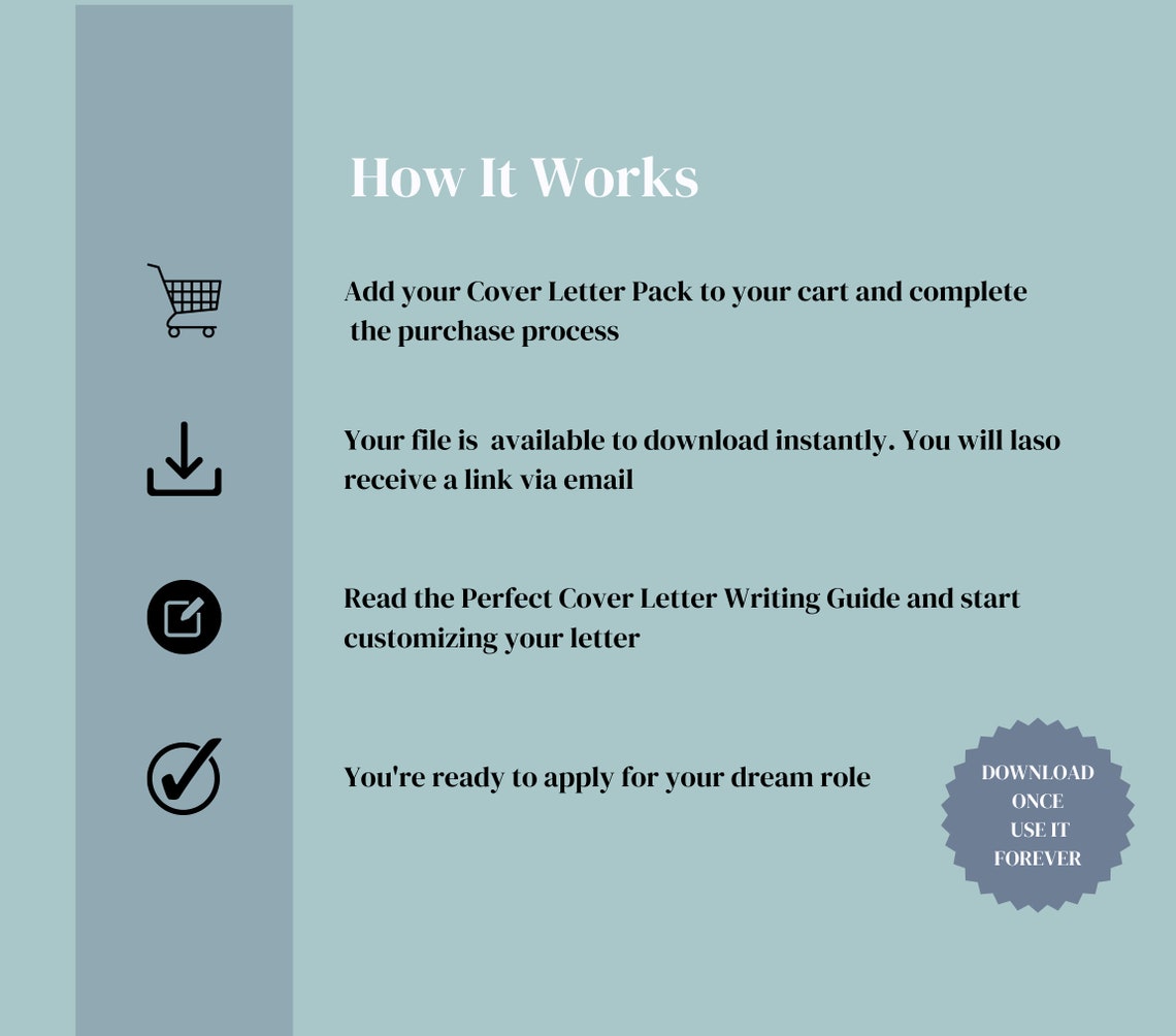 Simple Cover Letter Template for Resume, Google Docs, MS Word, CV Cover ...