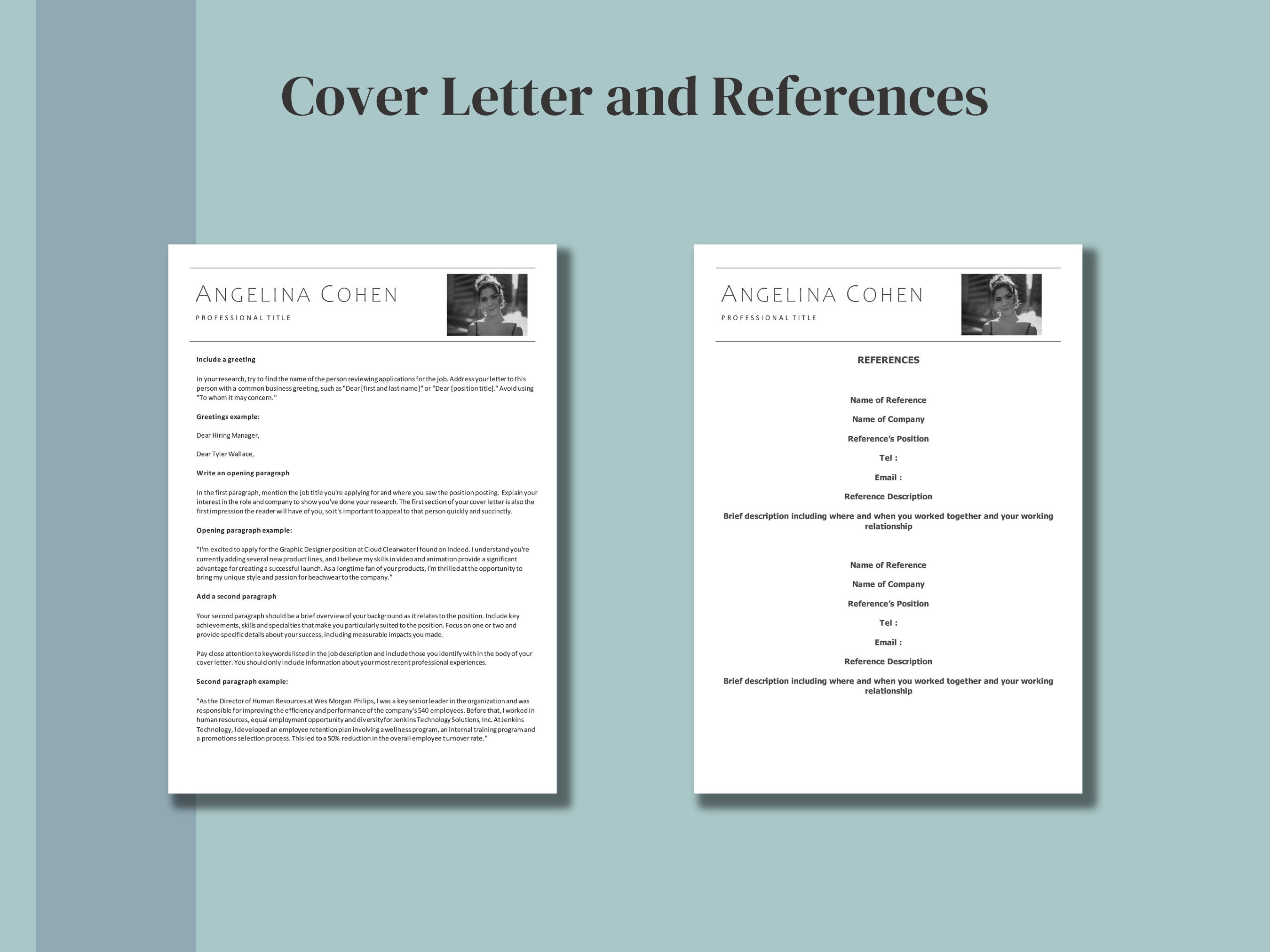 Ats Resume Google Docs, CV Template UK, Resume With Photo, Professional ...