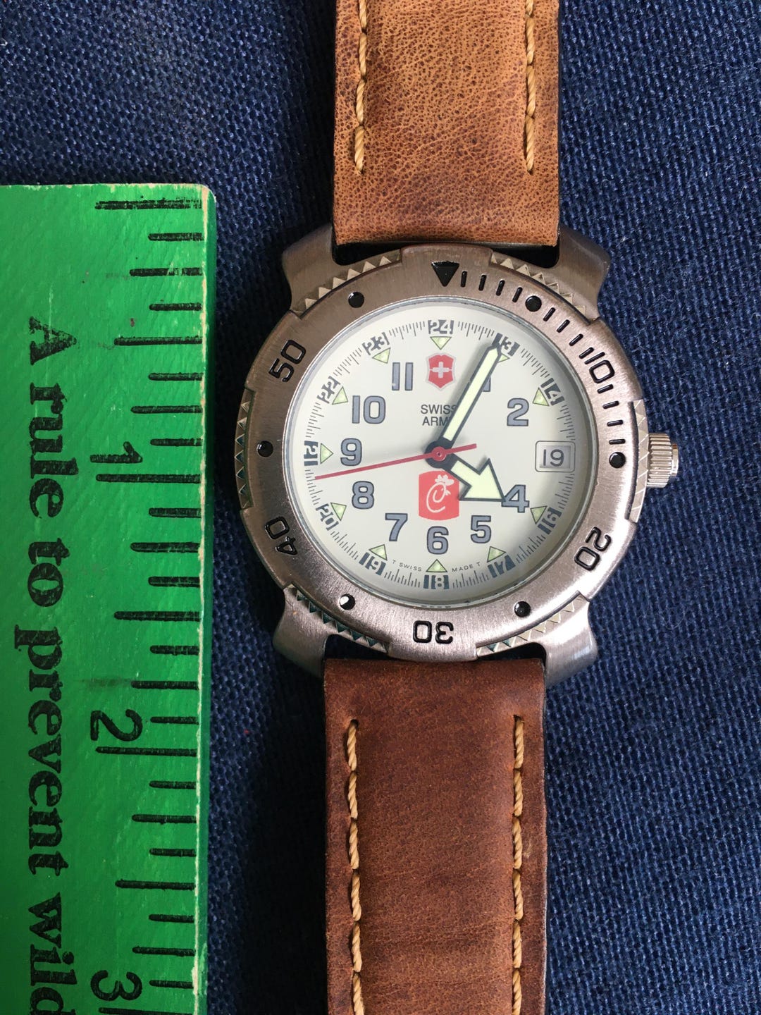 Chick-fil-a Wristwatch, Working With New Battery, Swiss Army, Swiss Made - Etsy