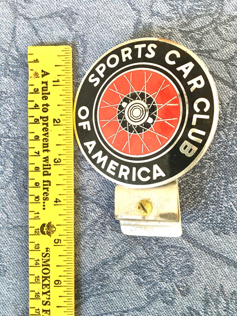 Sports Car Club of America License Plate Attachment Sign - Etsy