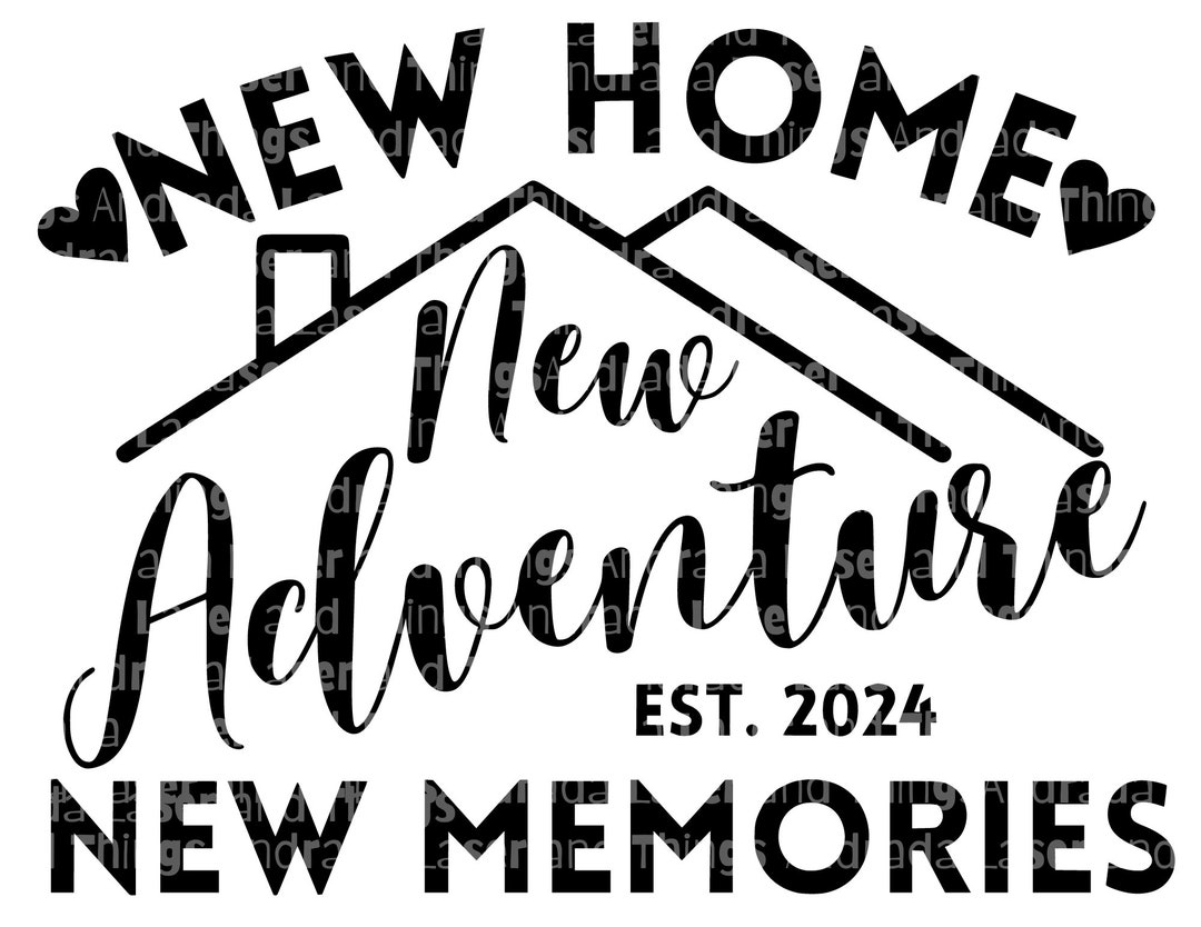 Digital Svg Jpg File New Home 23' 24' - Etsy