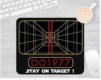 Star Wars Funny T Shirt Stay on Target Trench Targeting Computer Screen ...