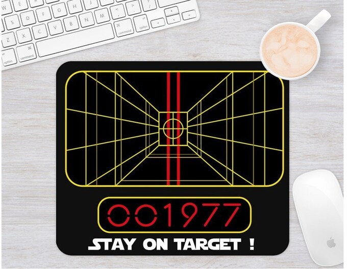 Star Wars Funny T Shirt Stay on Target Trench Targeting Computer Screen ...