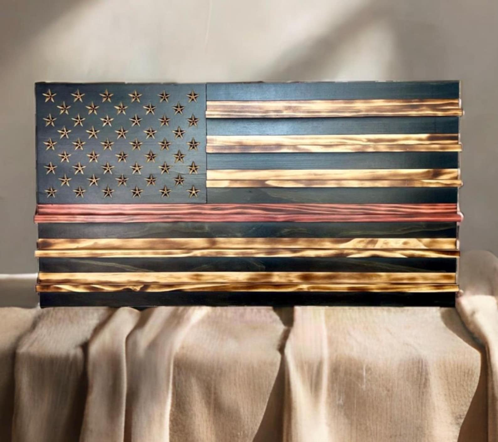 US Flag Challenge Coin Display - Etsy