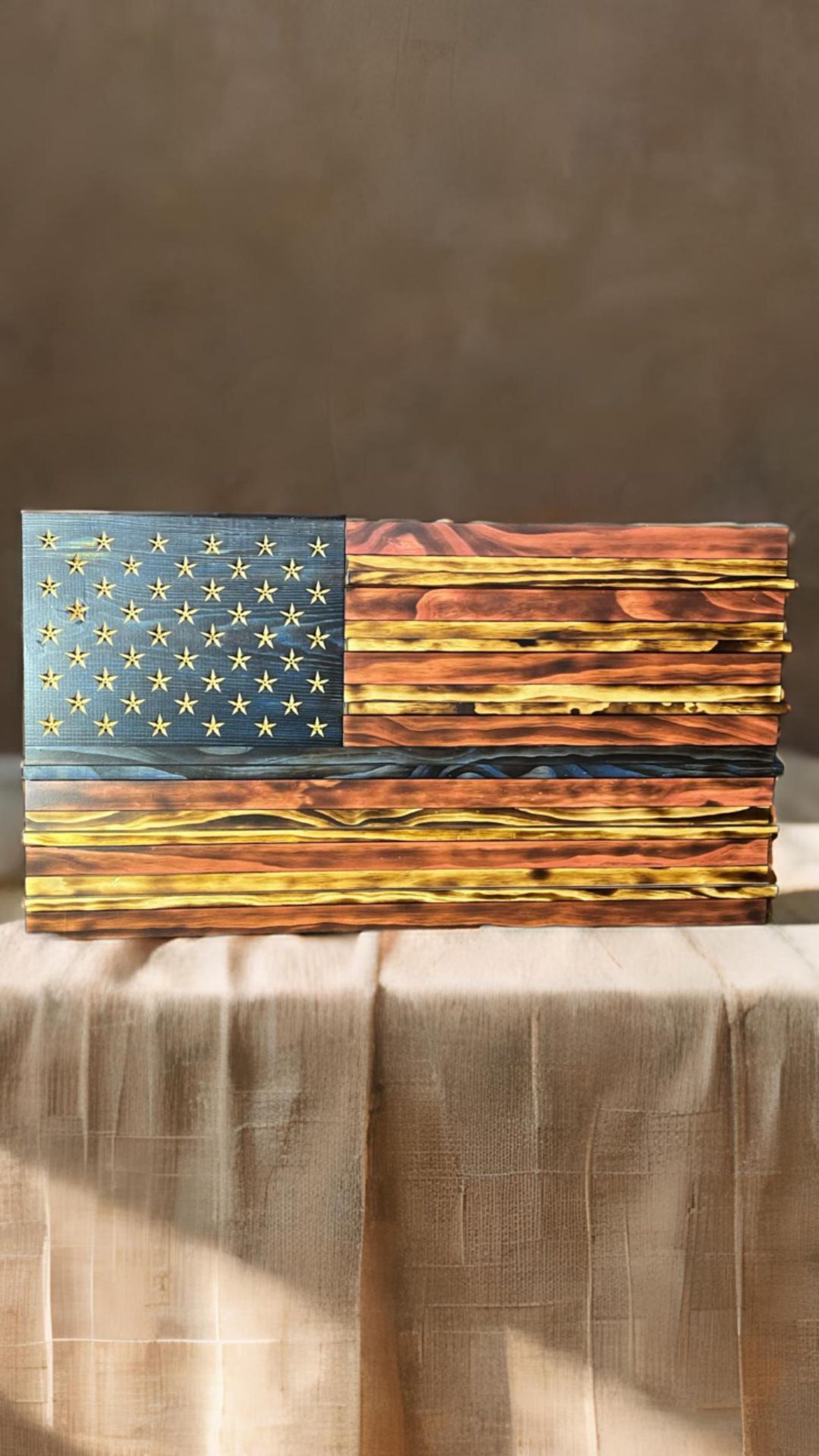 US Flag Challenge Coin Display - Etsy