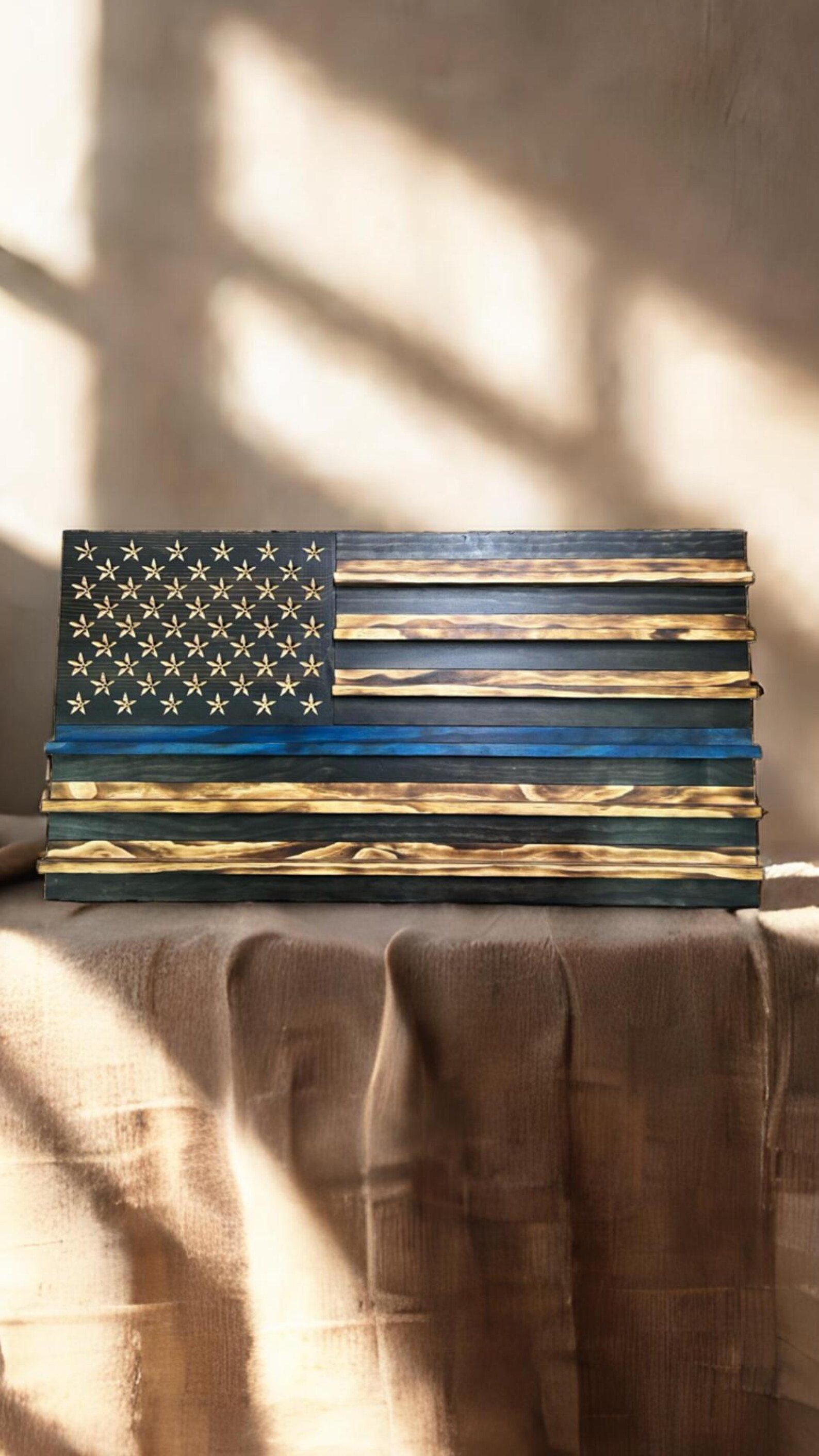 US Flag Challenge Coin Display - Etsy