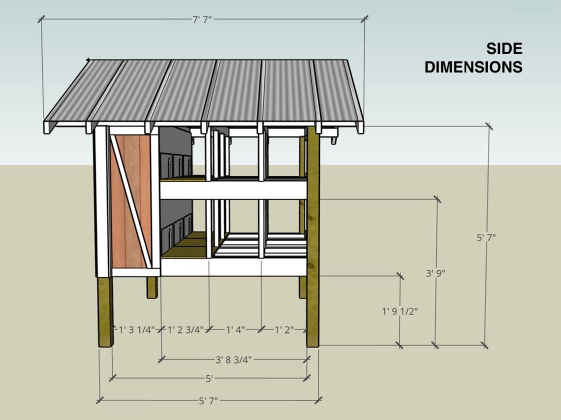 Plans for Backyard Double Decker Rabbit Hutch - Etsy UK