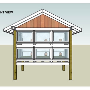 Plans for Backyard Double Decker Rabbit Hutch - Etsy