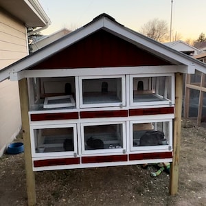 Plans for Backyard Double Decker Rabbit Hutch - Etsy