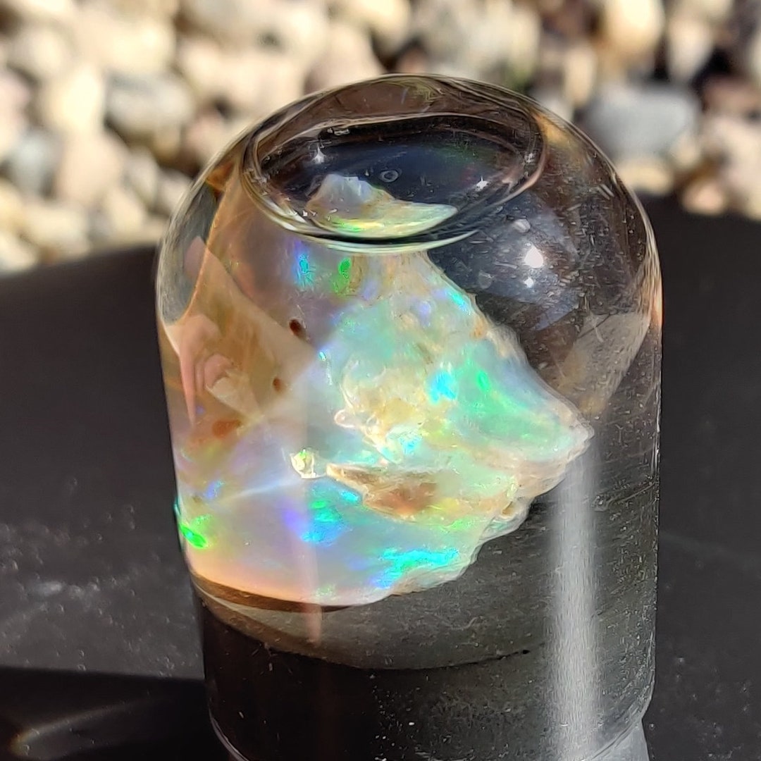 Virgin Valley Opal Specimen With Rainbow Flagstone Play of Color 25.97 ...