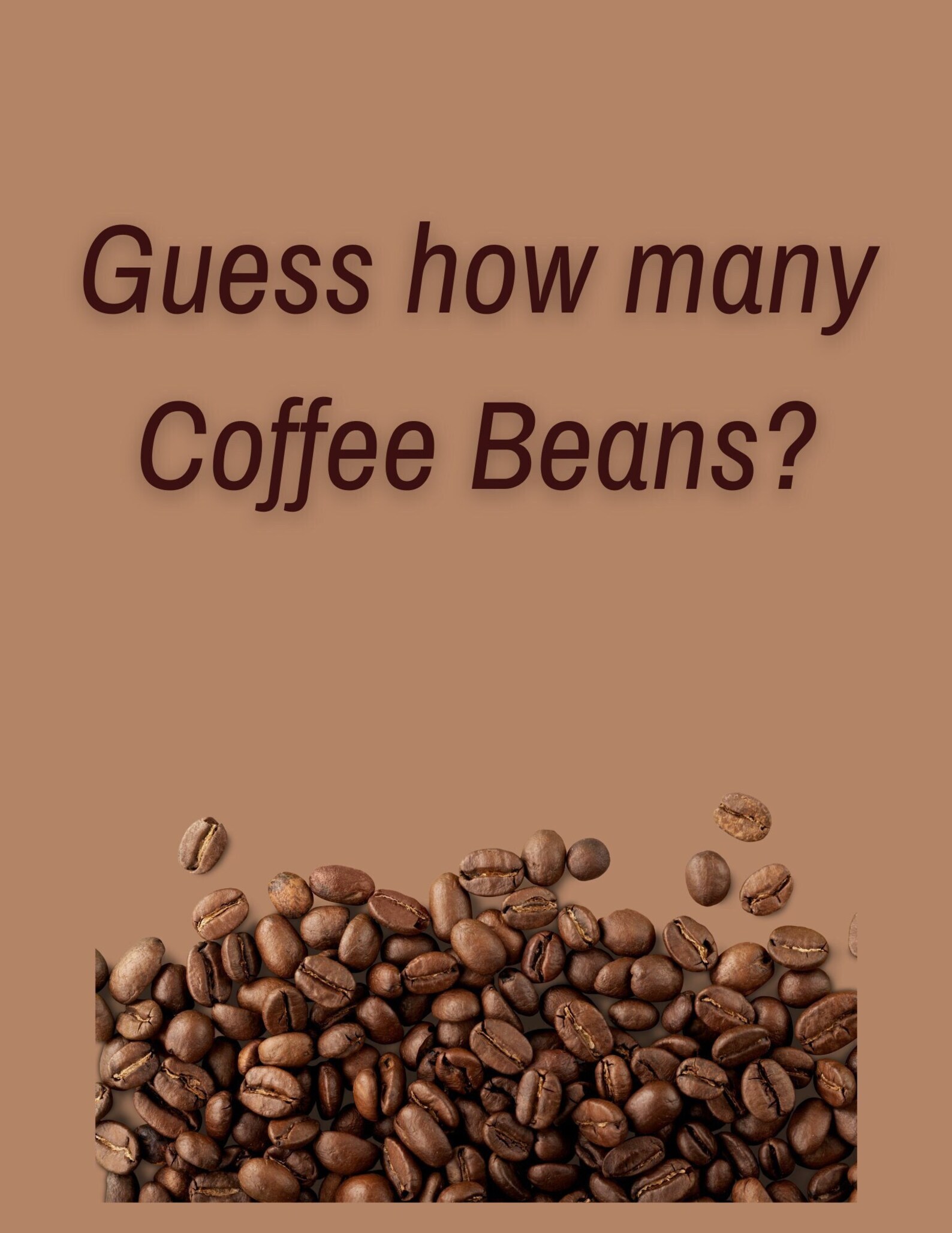 Bridal Party Count How Many Coffee Beans, Instant Download, Printable ...