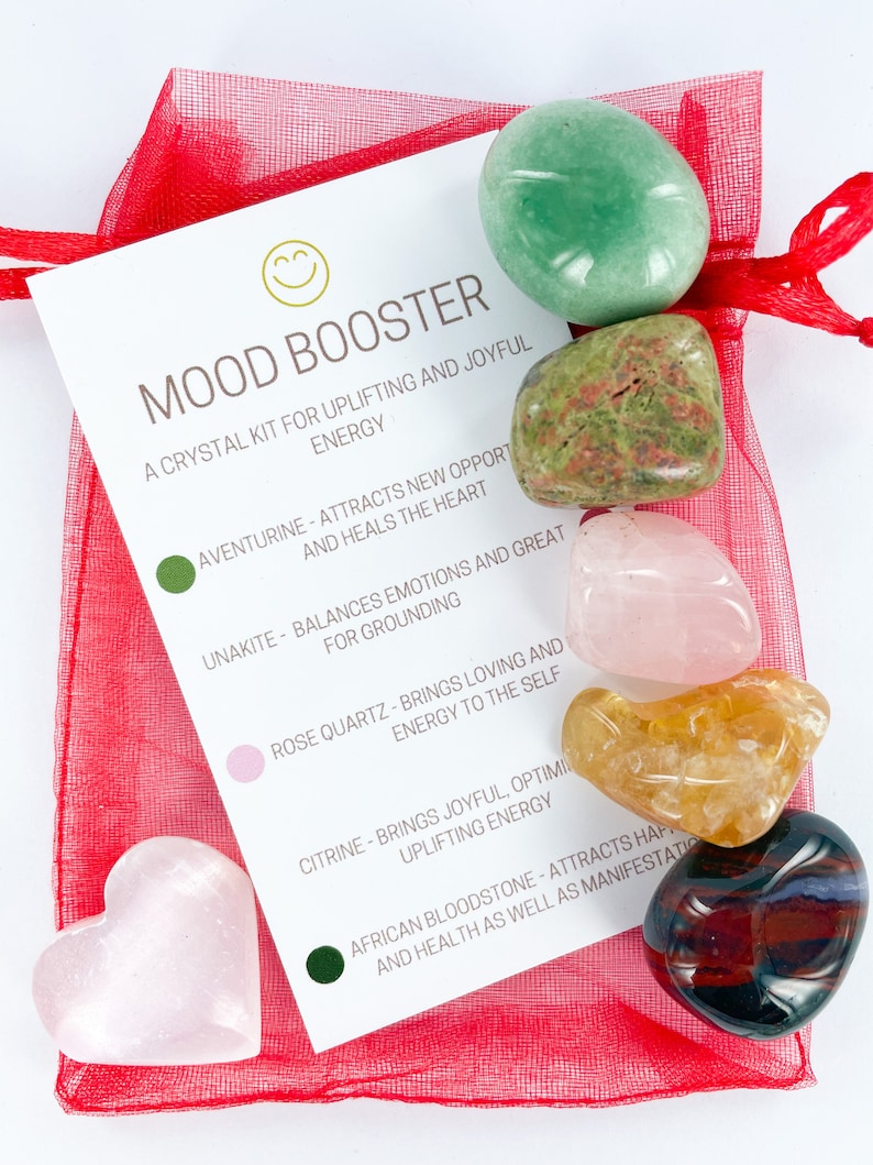 Crystal Kit, Mood Booster, Healing Crystals, Tumbled Stones ...