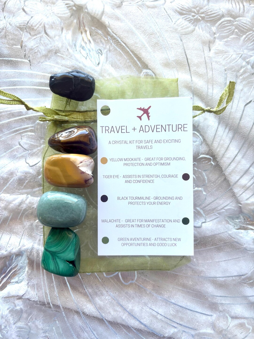 Crystal Kit, Travel and Adventure, Tumbled Stone, Healing Crystal ...