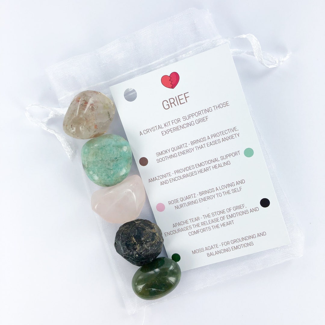 Crystal Kit, Grief, Tumbled Stones, Healing Crystals, Gemstone Set ...