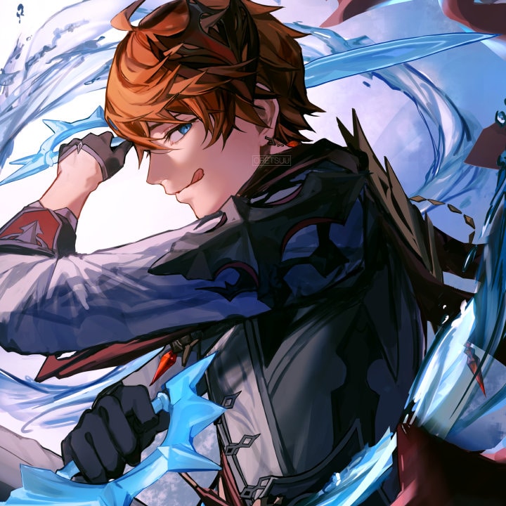 Genshin Impact Childe print - Etsy