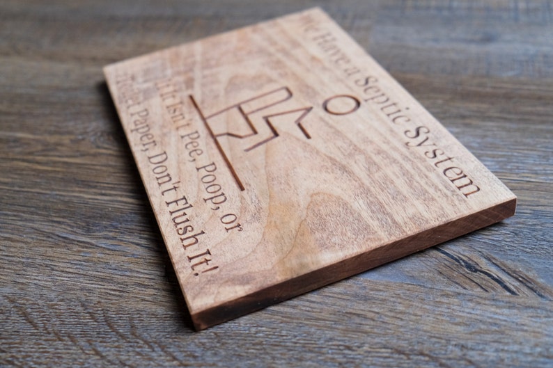 Septic Tank Warning Sign for Visitors or Air B&B Renters - Etsy