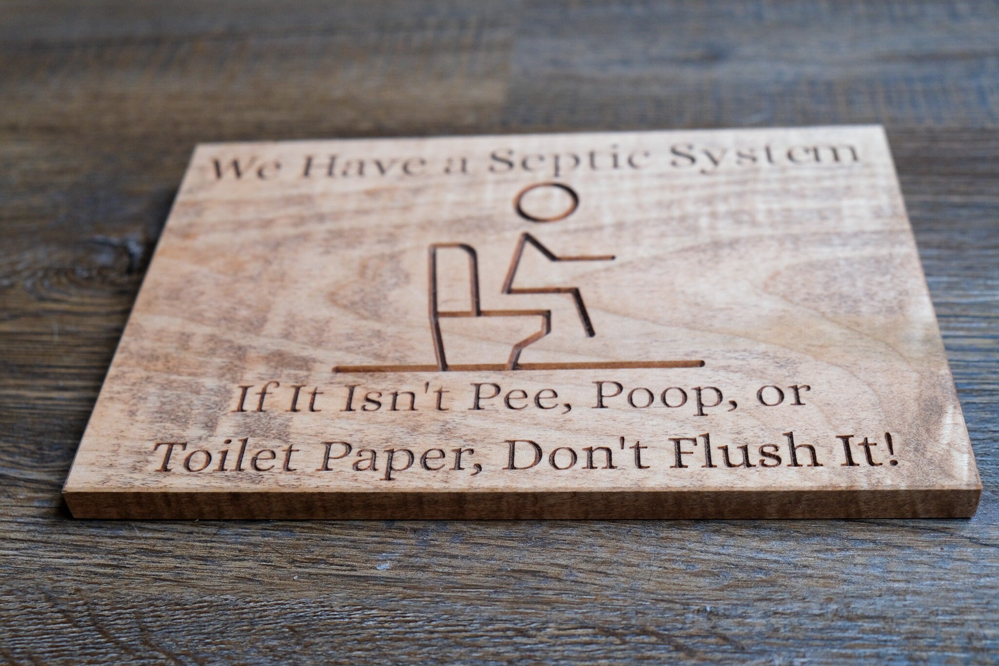 Septic Tank Warning Sign for Visitors or Air B&B Renters - Etsy