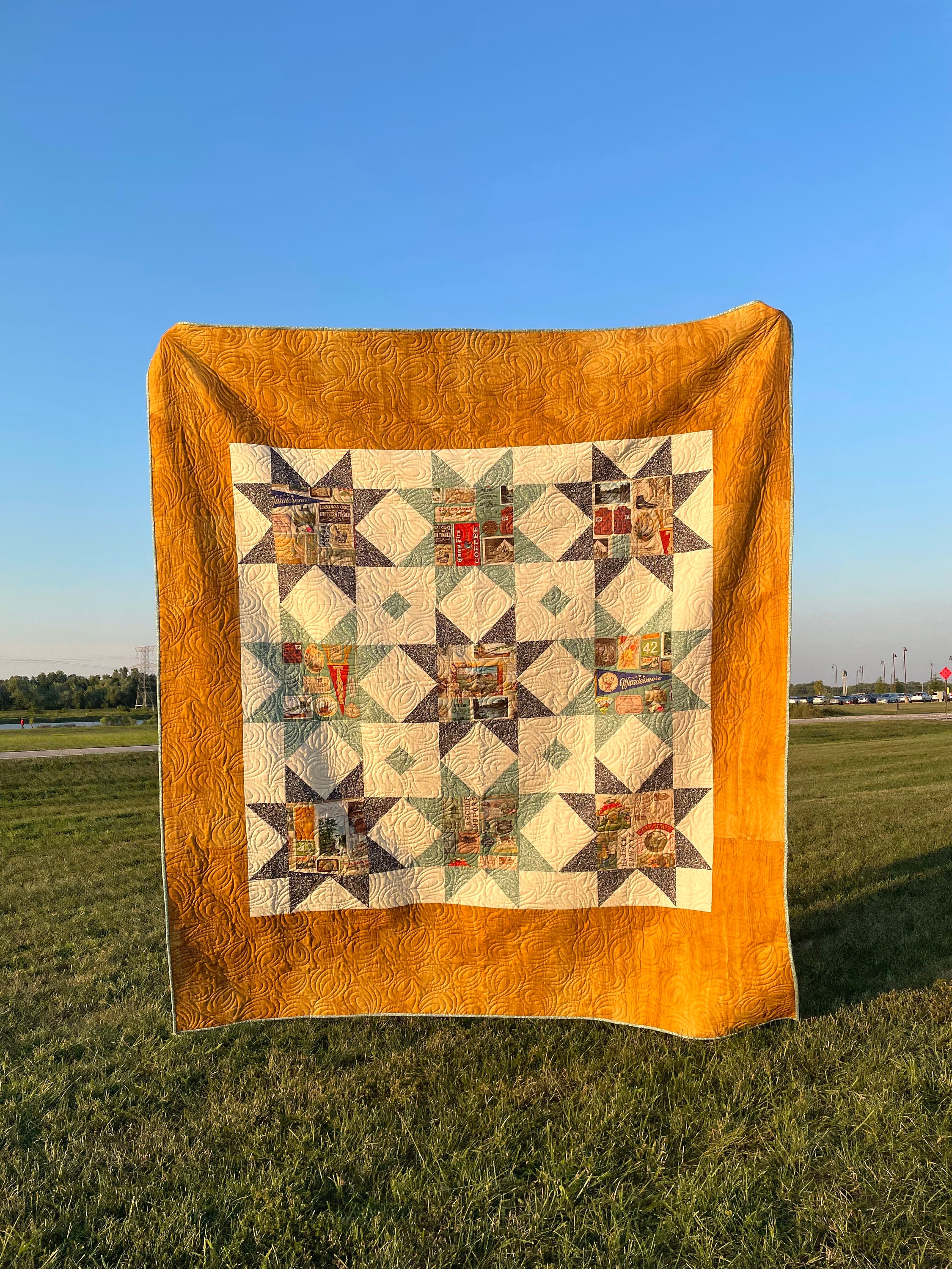 Wandermore Quilt Pattern for Queen-size, Throw-size, or Optional King ...