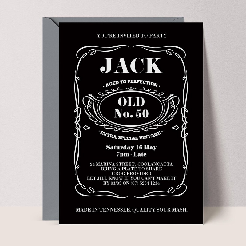 Mens Birthday Invitations - Etsy
