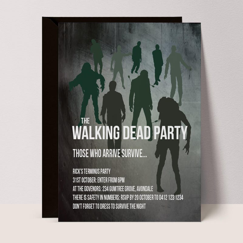 Walking Dead Party - Etsy