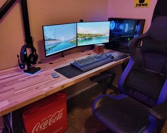 Wood Gaming Desk - Etsy