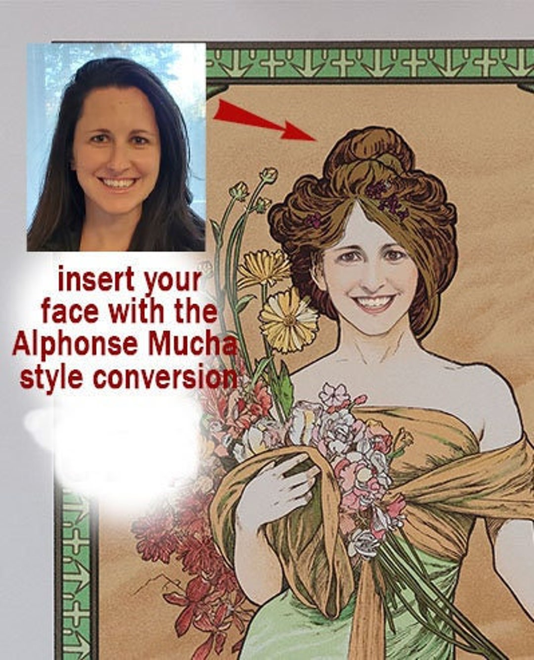 Personalized Portrait Alphonse Mucha Art Nouveau Poster Portraits From ...