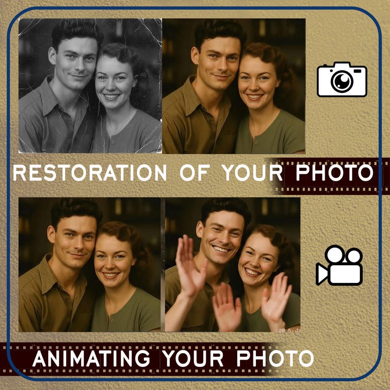 Bring Old Photos to Life | Custom Family Art | Vintage Photo ...