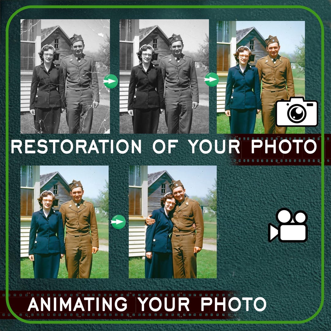 Bring Old Photos to Life | Custom Family Art | Vintage Photo ...