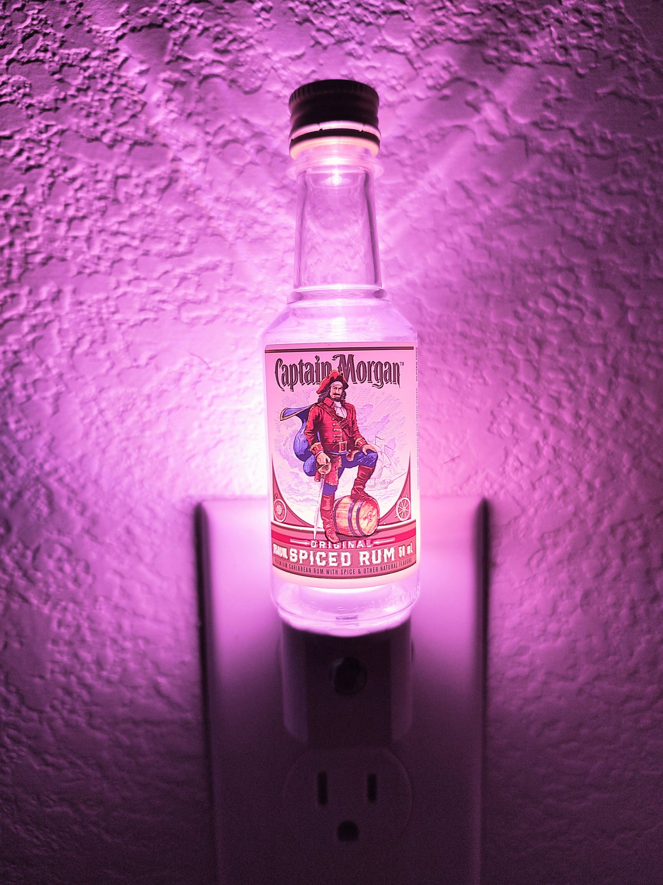 Captain Morgan Mini Liquor Bottle Night Light - Etsy
