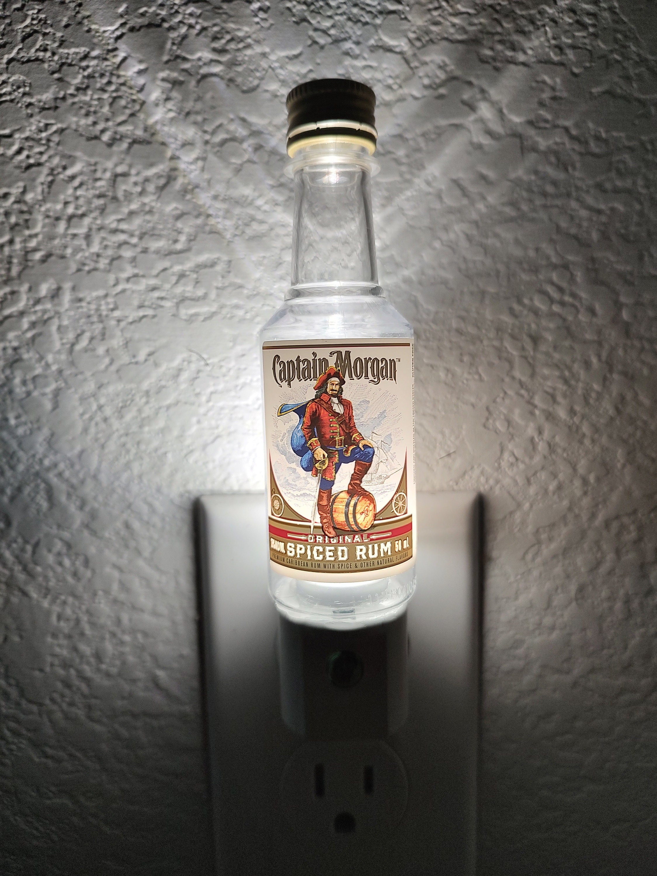 Captain Morgan Mini Liquor Bottle Night Light - Etsy